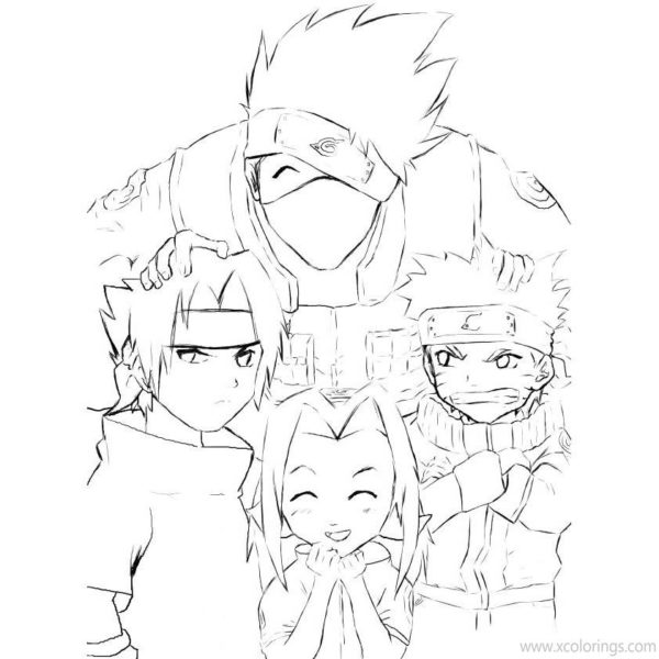 Hatake Kakashi Coloring Pages Printable - XColorings.com