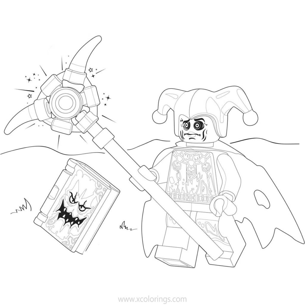 LEGO NEXO Knights Coloring Pages Outline - XColorings.com