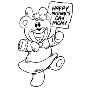 Mother's Day Coloring Pages Bears I Love Grandma Hugs - XColorings.com