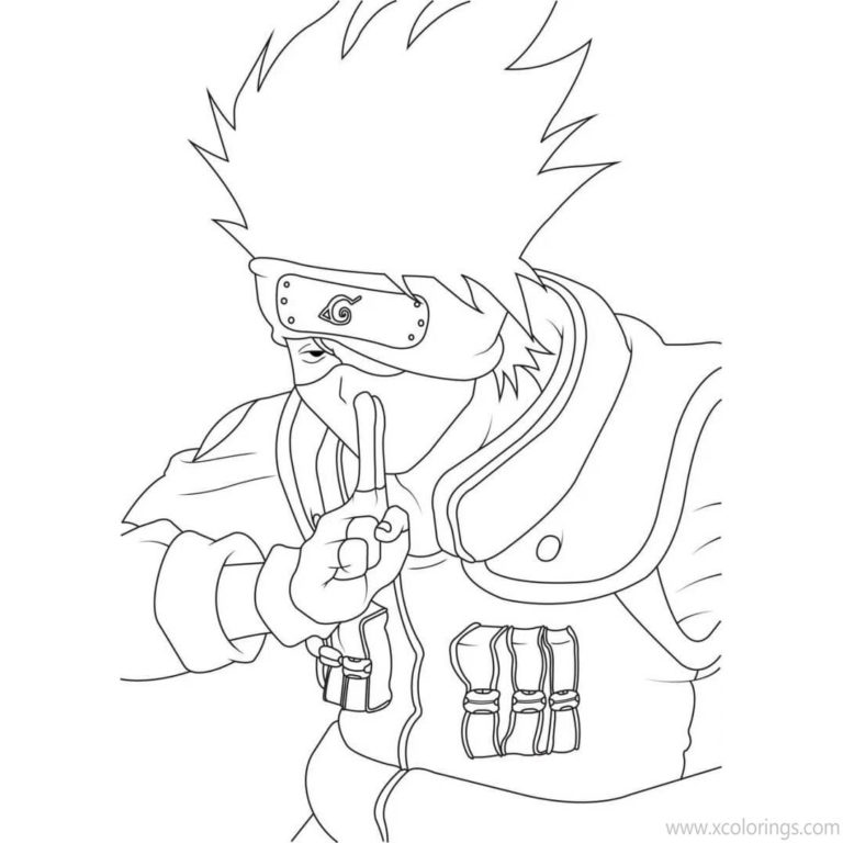 Hatake Kakashi Coloring Pages Printable - XColorings.com