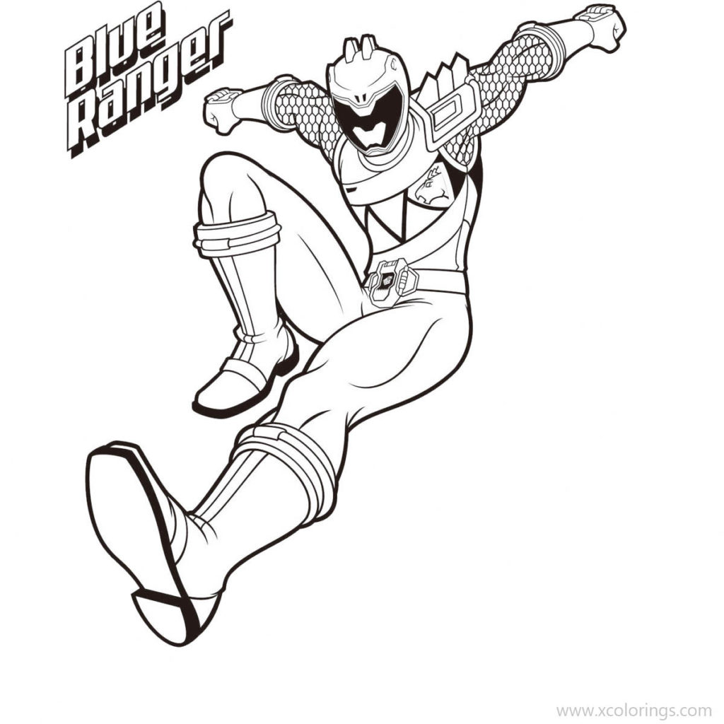 Power Rangers Dino Charge Coloring Pages Red Ranger - XColorings.com