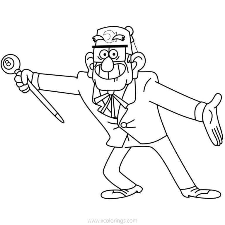 Gravity Falls Bill Cipher Coloring Pages - XColorings.com
