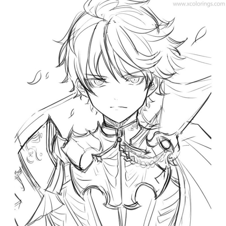 The Promised Neverland Coloring Pages Emma Outline - XColorings.com