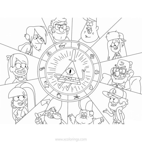 Soos Ramirez from Gravity Falls Coloring Pages - XColorings.com