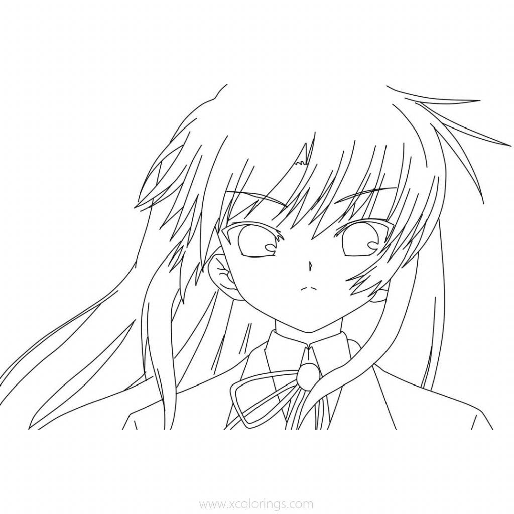 Angel Beats Kanade Coloring Pages - XColorings.com