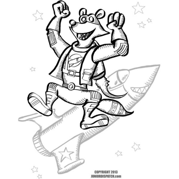 Alien Coloring Pages with Laser Guns - XColorings.com