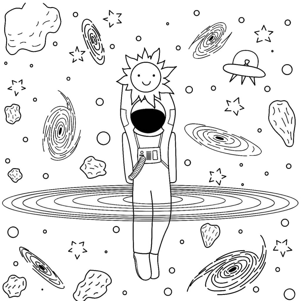 Astronaut Coloring Pages Color by Number - XColorings.com