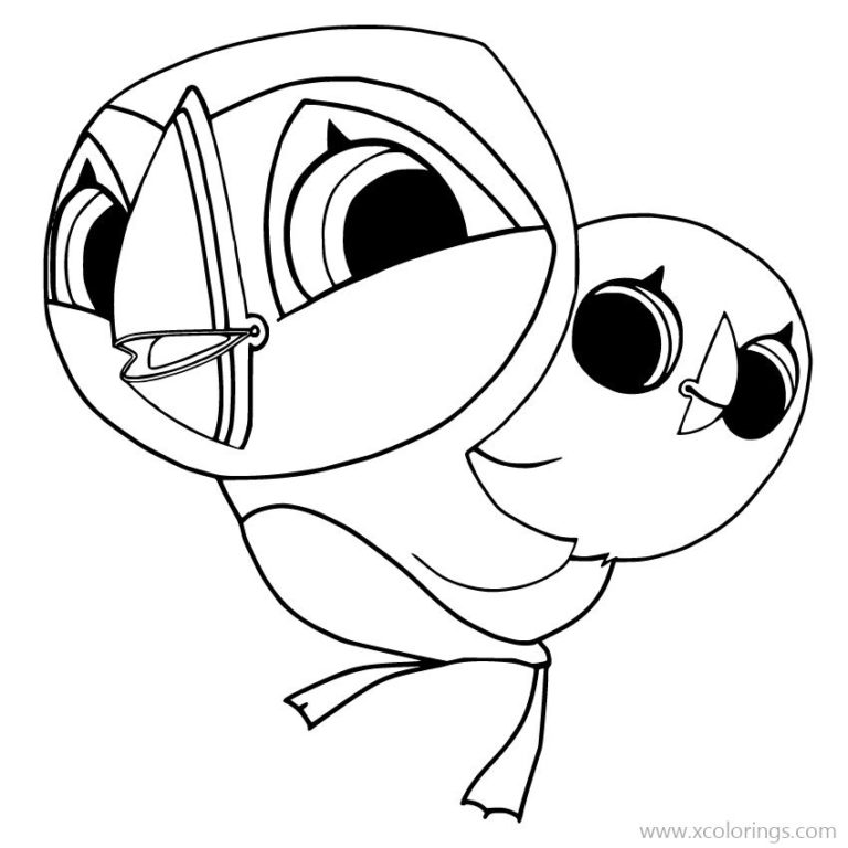 Puffin Rock Oona Coloring Pages Printable - XColorings.com