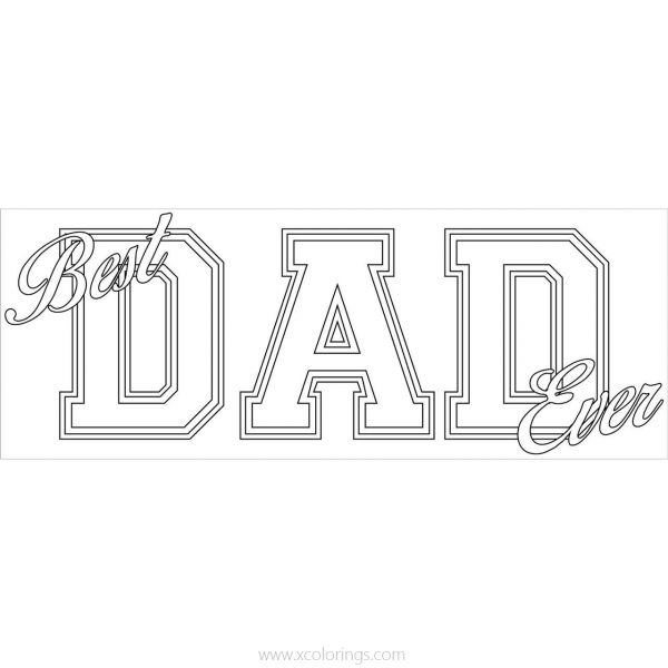Father's Day Trophy Coloring Pages World Best Father - XColorings.com
