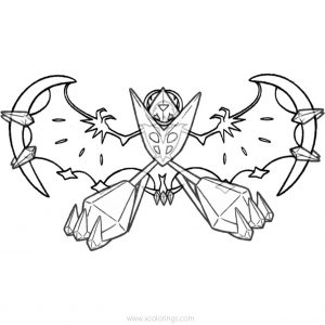 Eternatus Pokemon Coloring Pages Line Art - XColorings.com