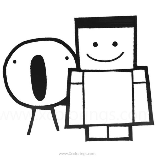 Dream SMP Coloring Pages Dream Team Characters - XColorings.com