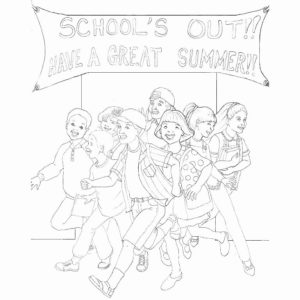 End of School Year Coloring Pages Ready for Summer Fun - XColorings.com
