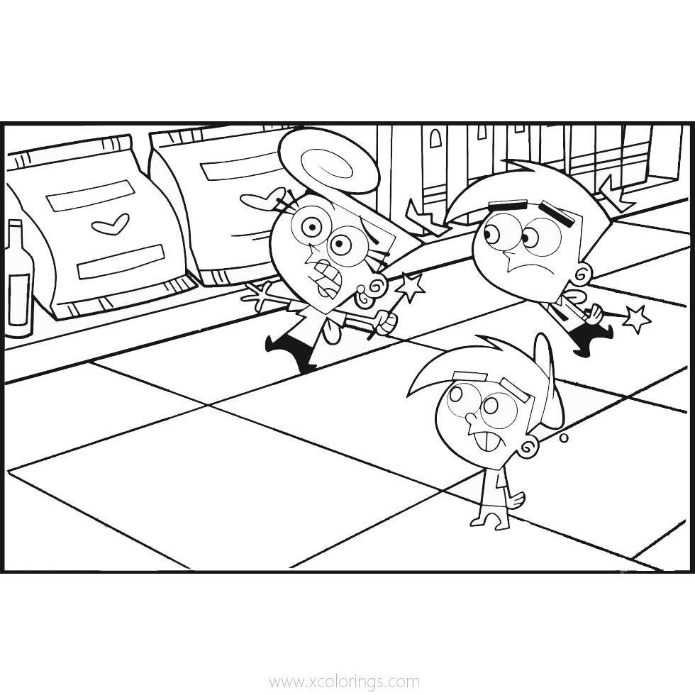 Fairly Odd Parents Coloring Pages Title Fairly Odd Parents Coloring ...