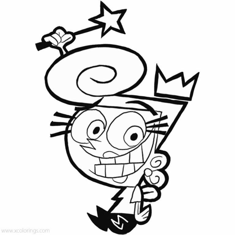 Cosmo from Fairly Odd Parents Coloring Pages - XColorings.com