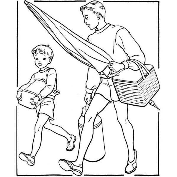 Father's Day Coloring Pages Happy Dad - XColorings.com
