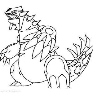 Incineroar Pokemon Coloring Pages Line Art Base - XColorings.com