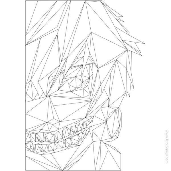 Tokyo Ghoul Coloring Pages Ken Kaneki Outline - XColorings.com