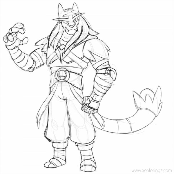 Garchomp from Pokemon Coloring Pages - XColorings.com