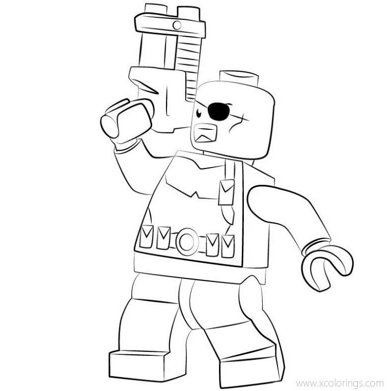 Lego Nick Fury Coloring Pages Printable - XColorings.com