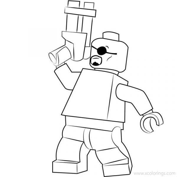 Superhero Nick Fury Coloring Pages - XColorings.com