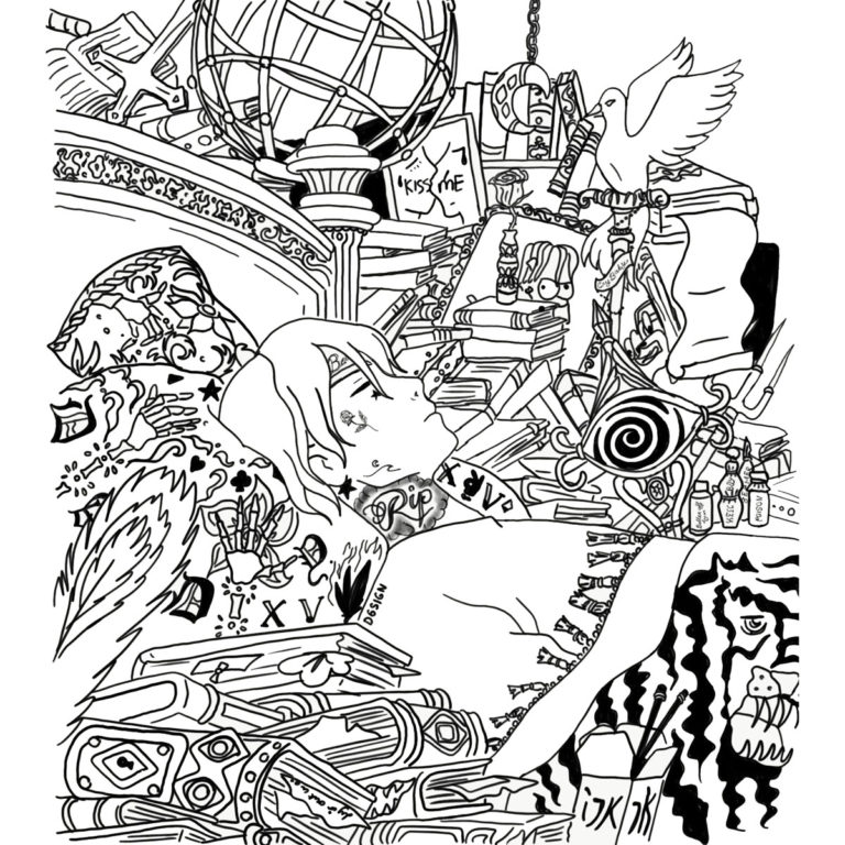 Lil Peep Coloring Pages - XColorings.com