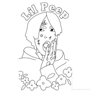 Lil Peep Coloring Sheets Coloring Pages
