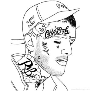 Lil Peep Coloring Sheets Coloring Pages