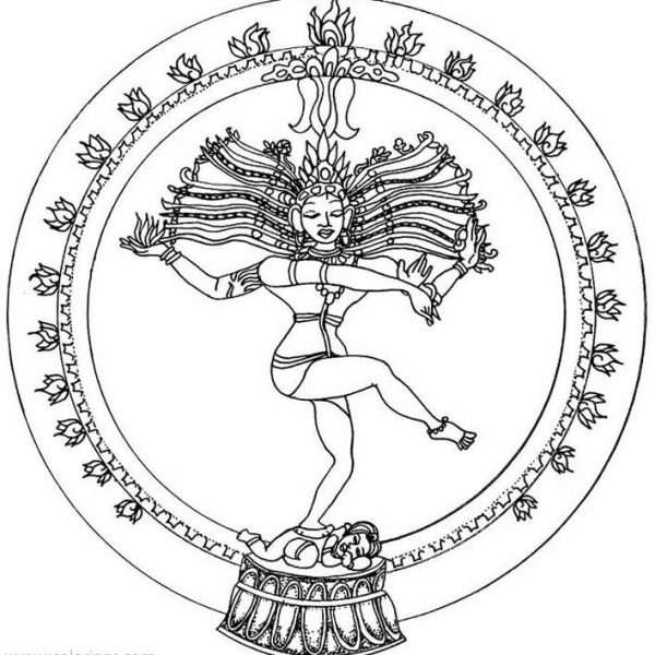 Hindu Shiva Coloring Pages Printable - XColorings.com