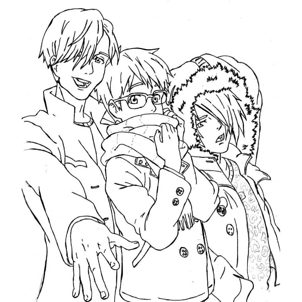 Yuri On Ice Coloring Pages Coloring Pages