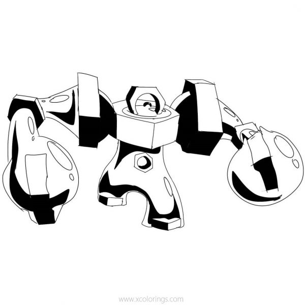 Melmetal Pokemon Coloring Page Coloring Pages