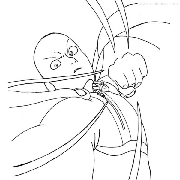 One Punch Man Boros Coloring Pages - XColorings.com
