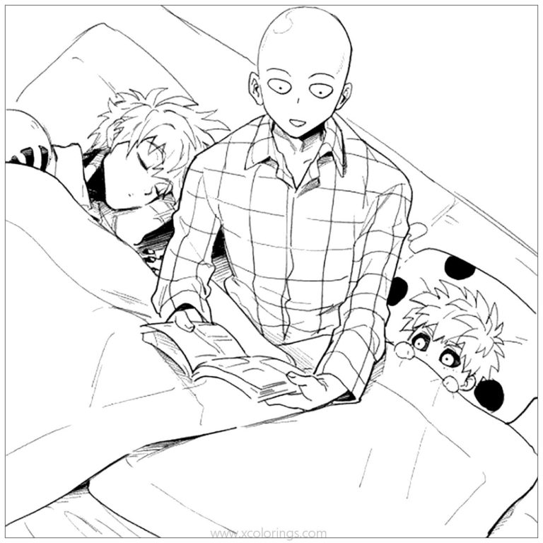 One Punch Man Coloring Sheet Coloring Pages