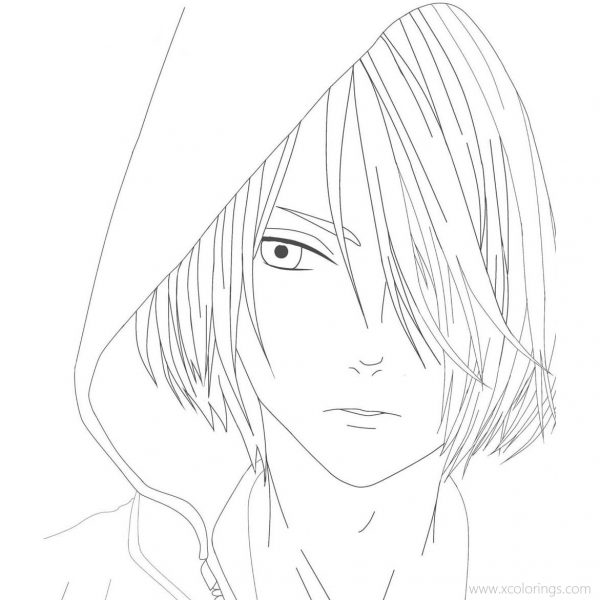 Yuri on Ice Coloring Pages Victor Printable - XColorings.com