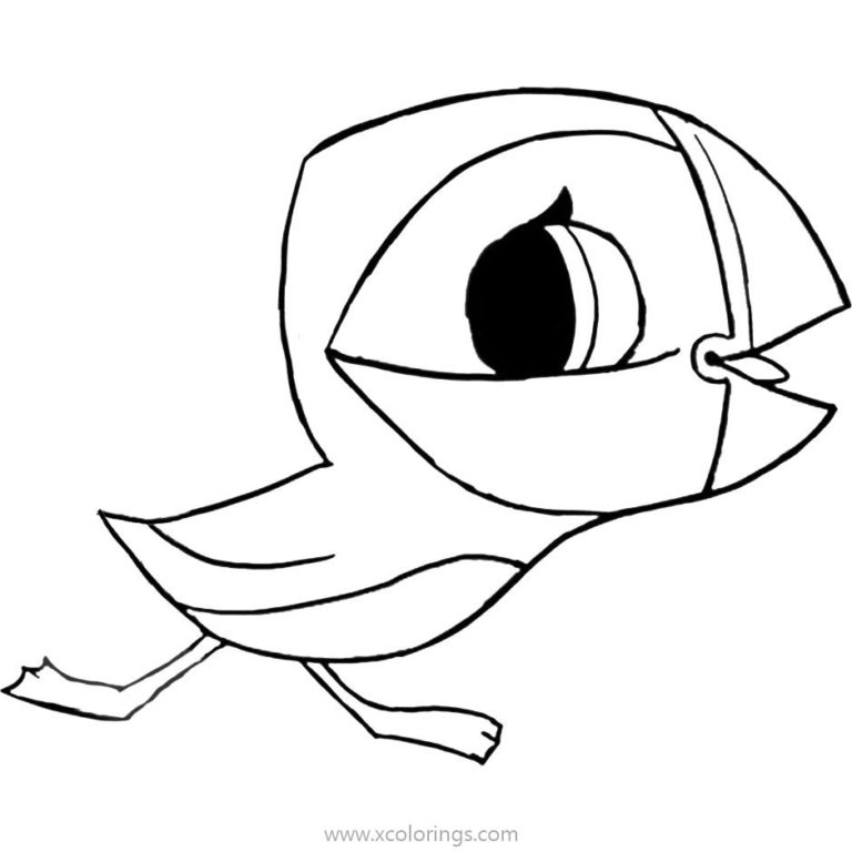 Puffin Rock Flynne Coloring Pages - XColorings.com