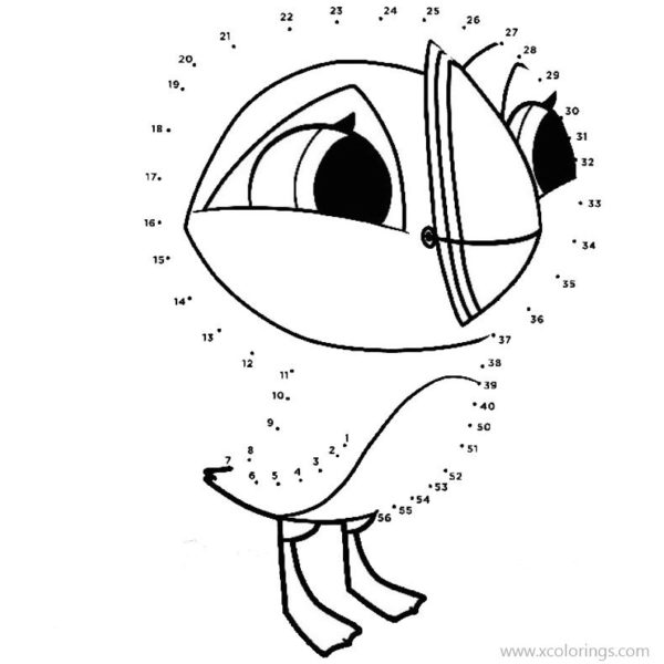 Puffin Rock Coloring Pages Mossy - XColorings.com