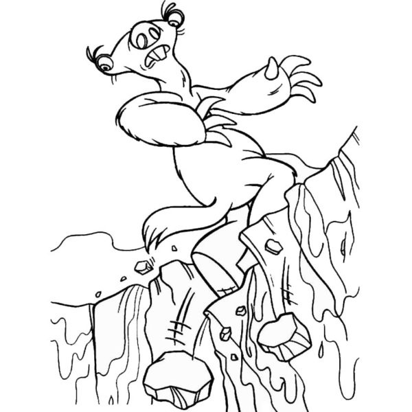 Sid The Sloth Coloring Pages