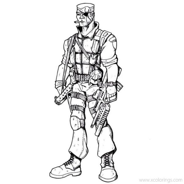 Avengers Nick Fury Coloring Pages - XColorings.com