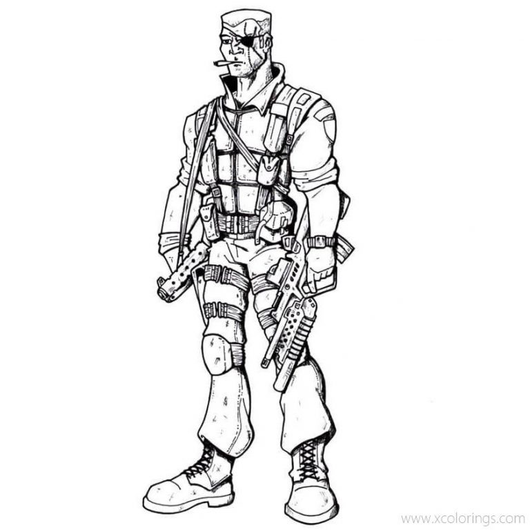 Avengers Nick Fury Coloring Pages - XColorings.com