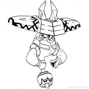 Tapu Fini Pokemon Sun and Moon Coloring Pages - XColorings.com