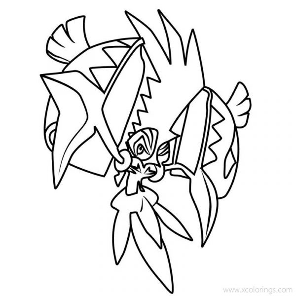 Pritnable Mega Metagross Pokemon Coloring Pages - XColorings.com