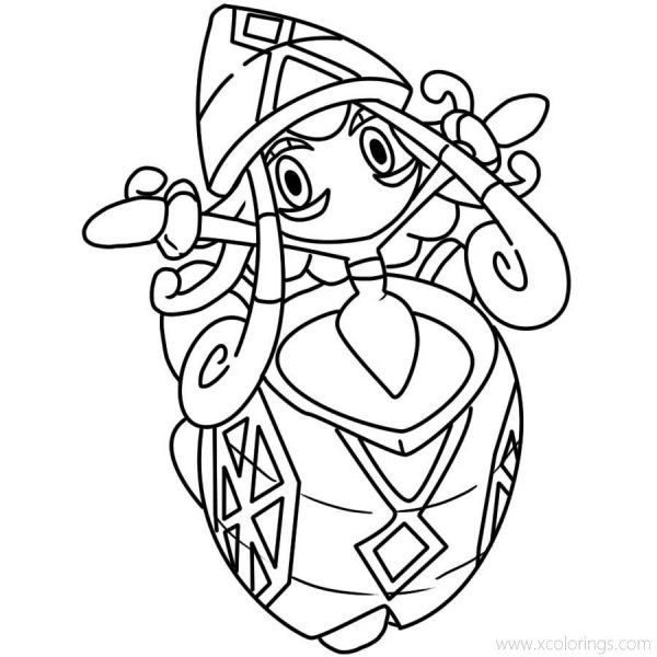 Cosmog Pokemon Coloring Pages Lineart by InuKawaii - XColorings.com