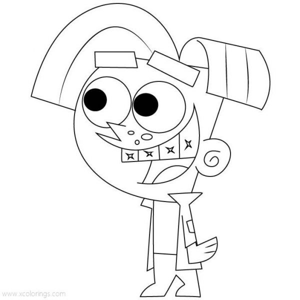 Fairly OddParents Character Coloring Pages Timmy Turner - XColorings.com