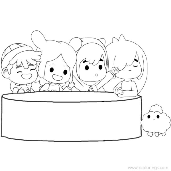 Toca Boca Coloring Pages Nari the Girl - XColorings.com