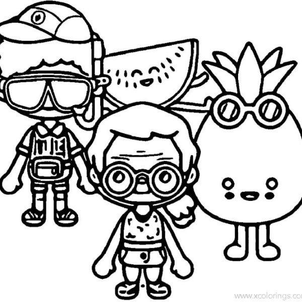 Toca Life World Coloring Pages - XColorings.com