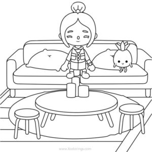 Toca Boca Coloring Pages Nari - XColorings.com