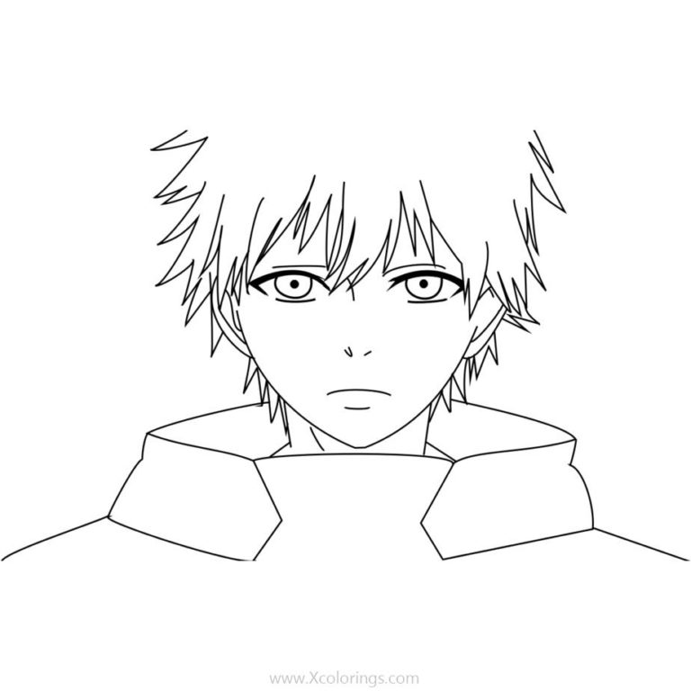 Tokyo Ghoul Ken Kaneki Coloring Pages - XColorings.com