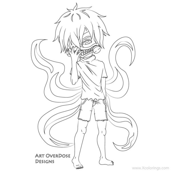 Tokyo Ghoul Coloring Pages Juuzou Suzuya - XColorings.com