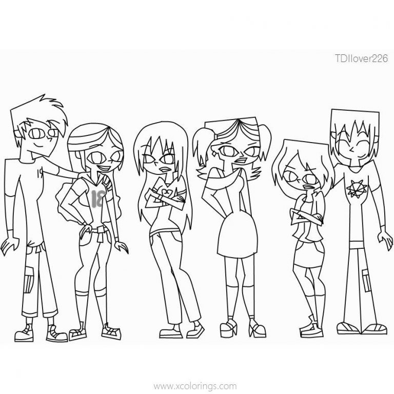 Duncan from Total Drama Coloring Pages - XColorings.com