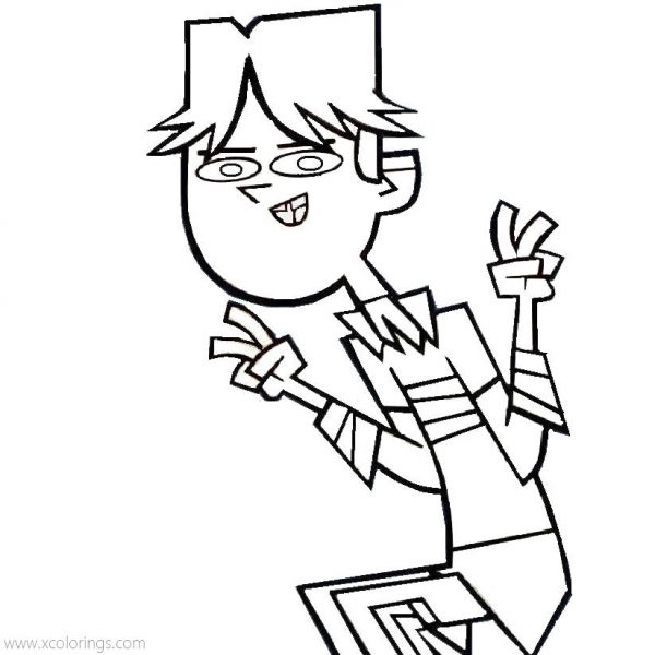 Total Drama Coloring Pages Shawn - XColorings.com