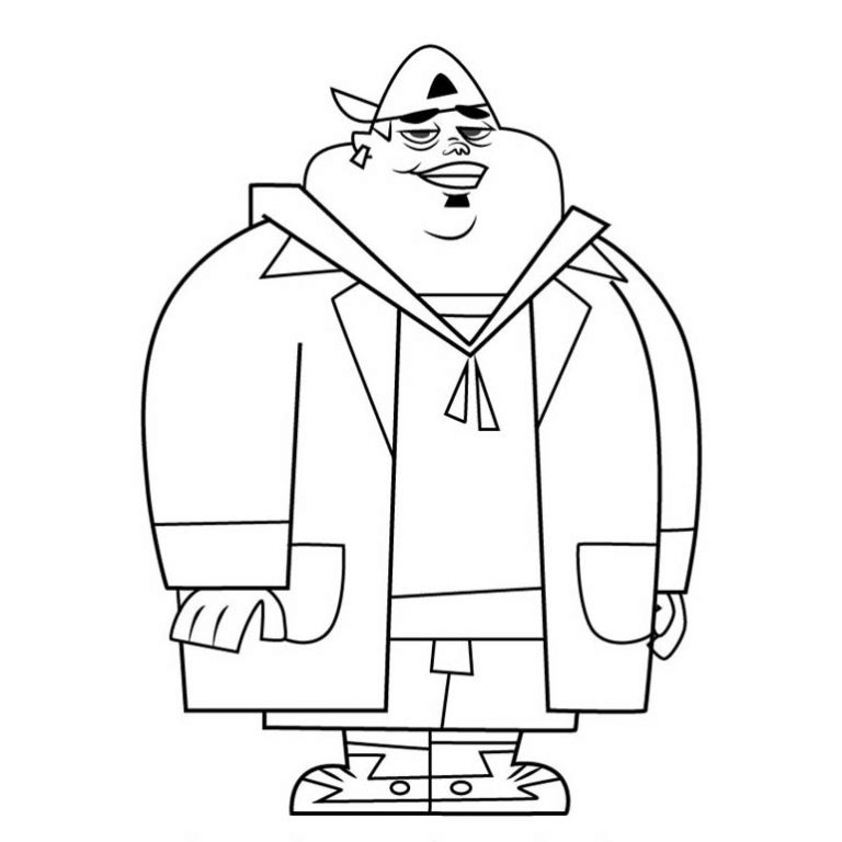 Total Drama Coloring Pages Owen - XColorings.com